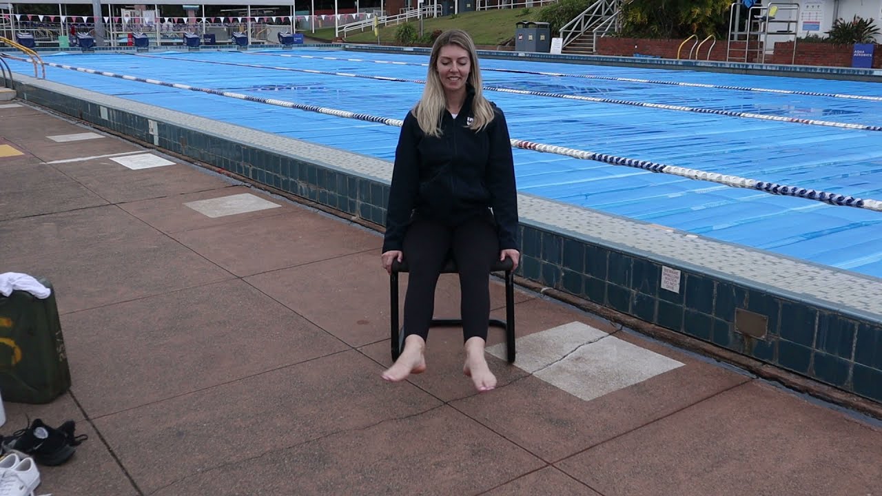 Learn to Swim Dryland Breaststroke Kick Exercises - YouTube