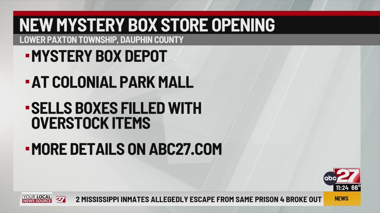 New mystery box retail store opening soon at Colonial Park Mall - YouTube