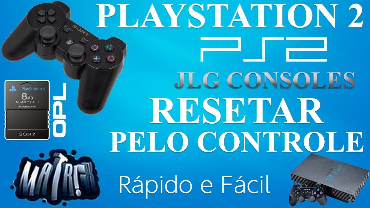 RESETAR PLAYSTATION 2 PELO CONTROLE (PS2 + OPL) - YouTube