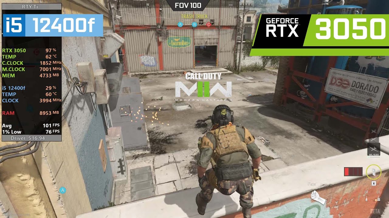 RTX 3050 | COD Modern Warfare 2 3RD Person - YouTube