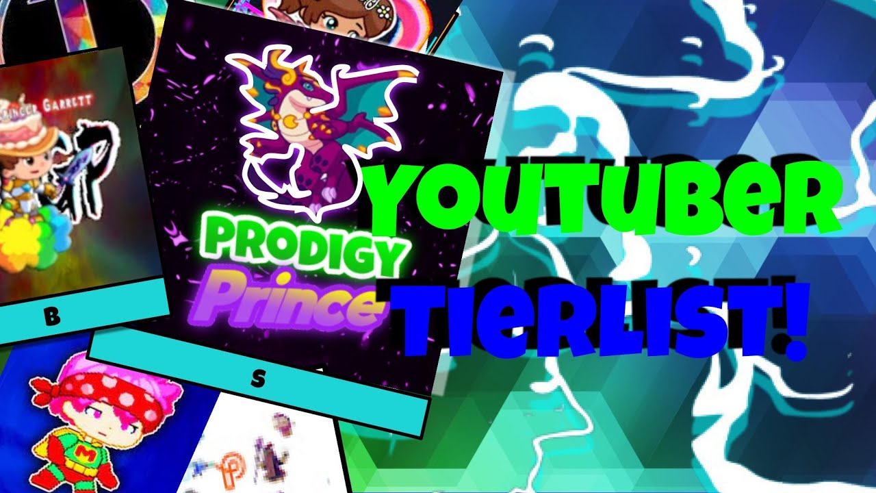 I Made a Prodigy Youtuber Tierlist! l Prodigy Math Game - YouTube
