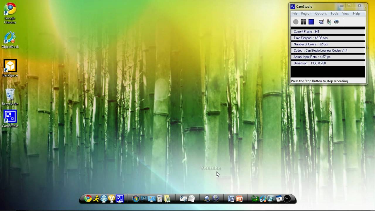 Object dock for Windows 7 and Windows XP. - YouTube