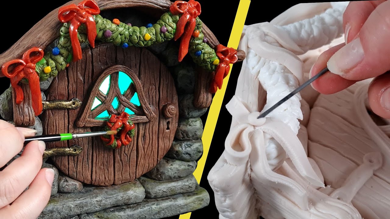 Sculpting LOTR HOBBIT Door in Polymer CLAY - YouTube