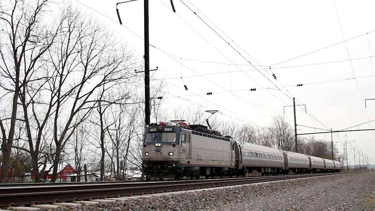 Amtrak Keystone Service & Pennsylvanian Service at Lancaster PA - YouTube