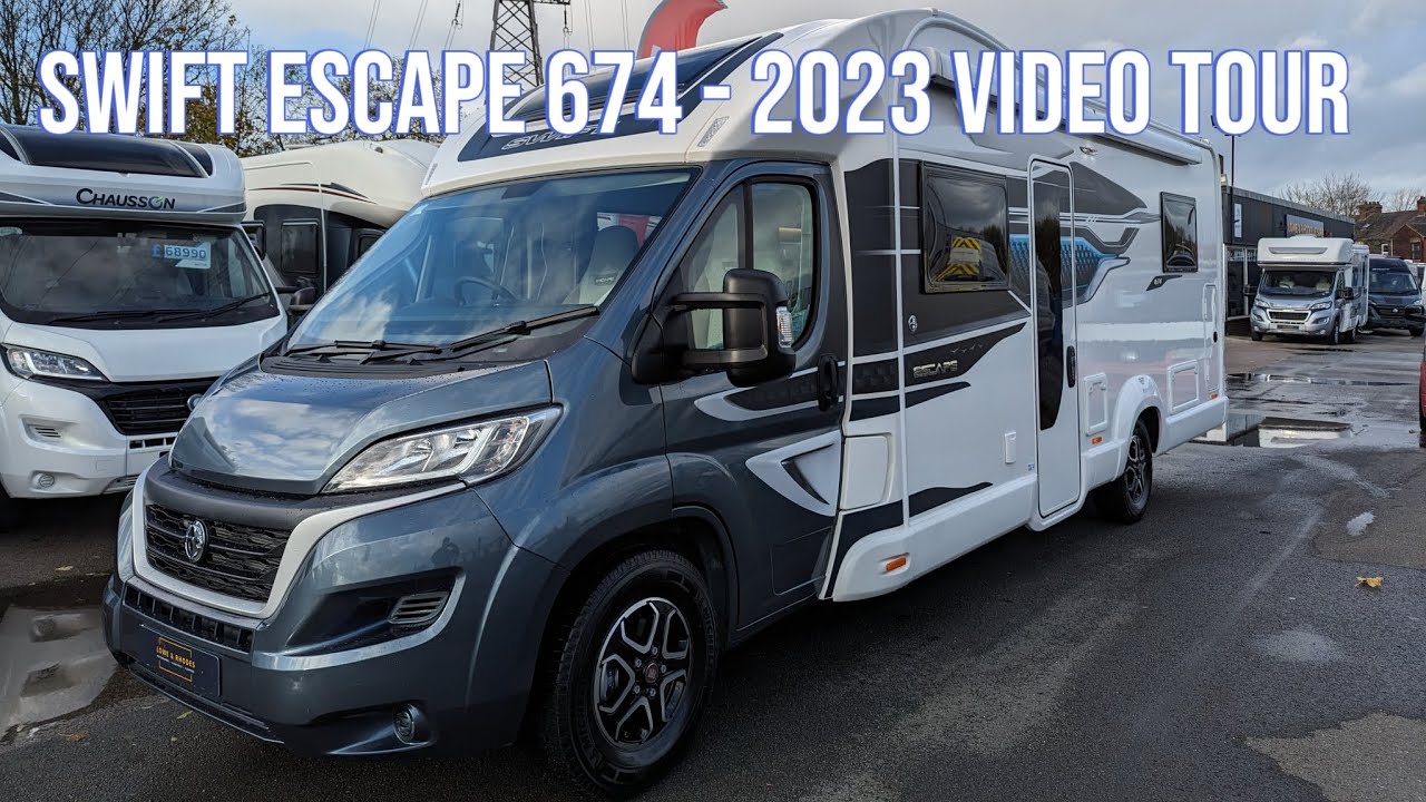 Brand New Swift Escape 674 Motorhome | Video Tour UK | 2023 Model - YouTube
