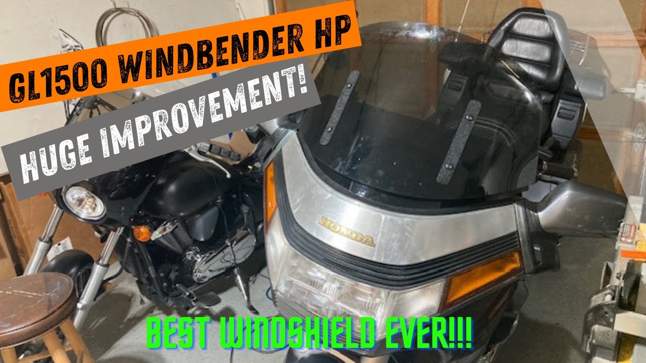 A few projects on the Goldwing and my New Windbender HP windshield ...