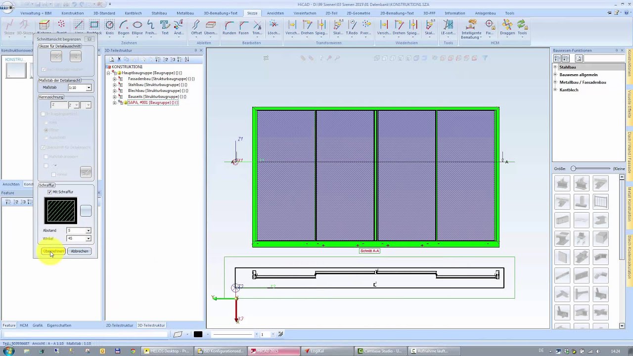 HiCad Tutorial #F15 Logikal 10 - Übergabe Profile - YouTube