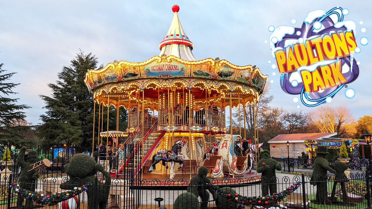 Victorian Carousel Christmas Ride at Paultons Park Home of Peppa Pig ...