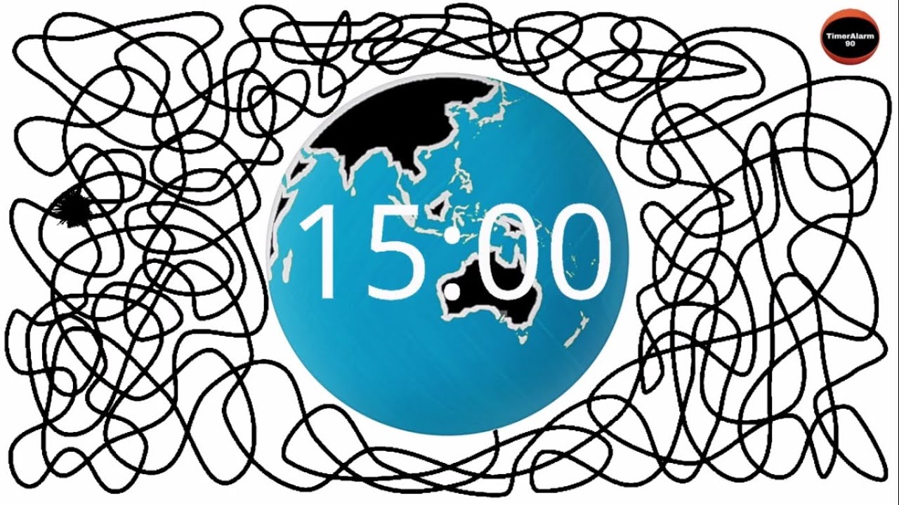 15 Minutes Countdown EARTH BOMB Timer - YouTube