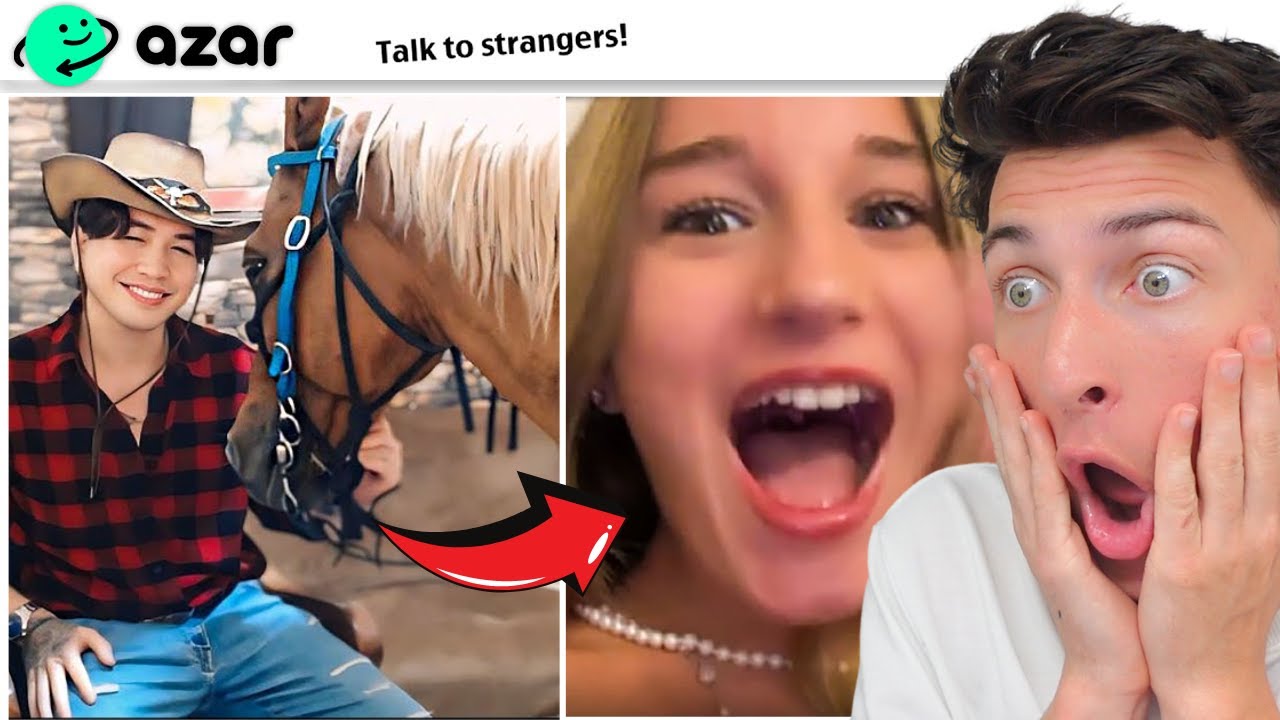 MarcusT Becomes A Cowboy & RIZZES EVERYONE on AZAR! - YouTube