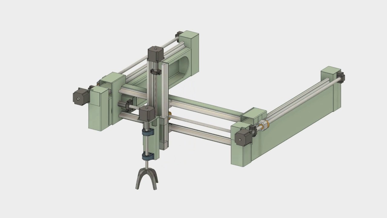 Weedinator CNC mechanism 01 - YouTube