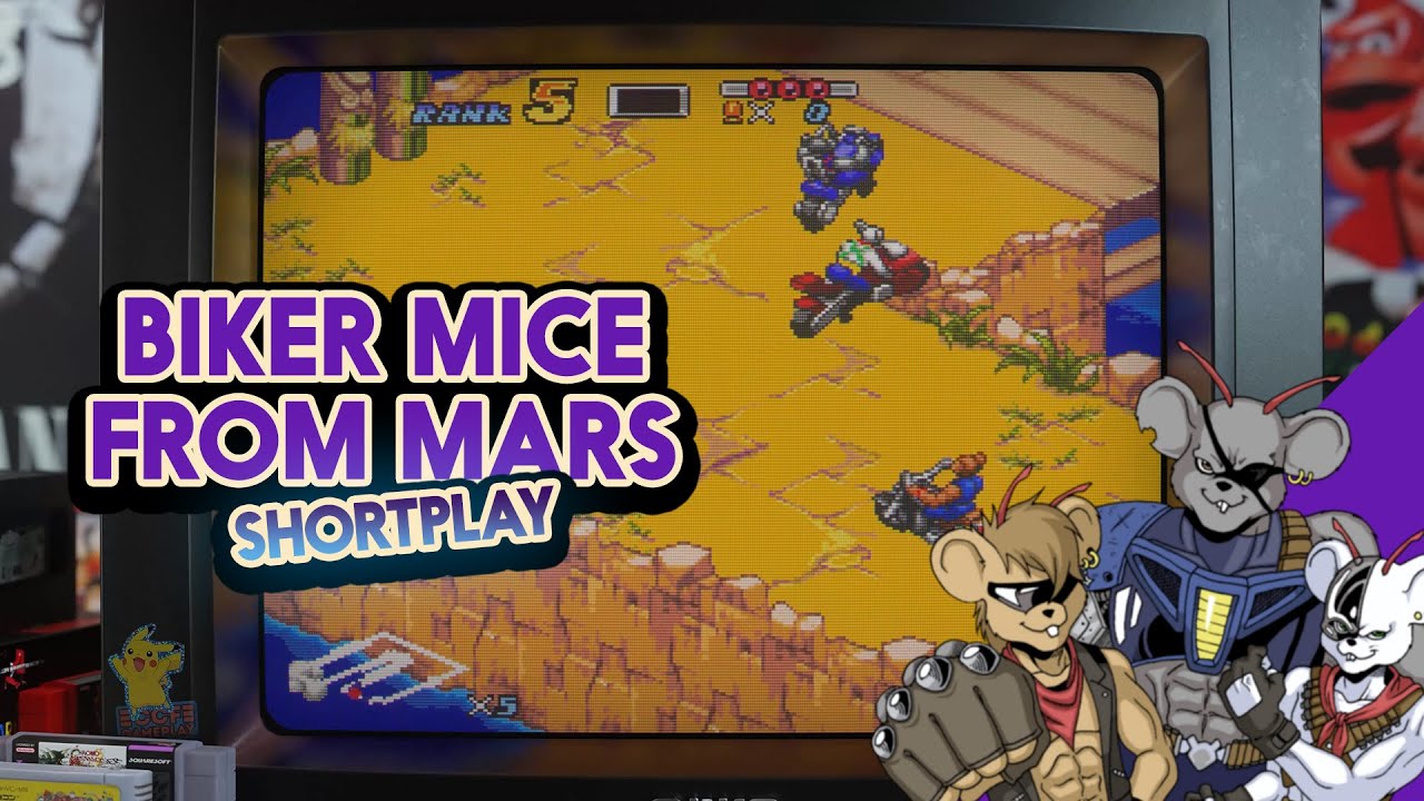 Biker Mice from Mars | 1994 | Race Through Mars! | Super Nintendo - YouTube