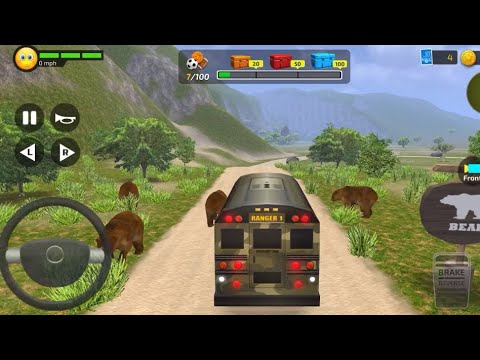 Wildlife Safari Mini Bus Driving Gameplay Modified Mini Bus Driving New ...