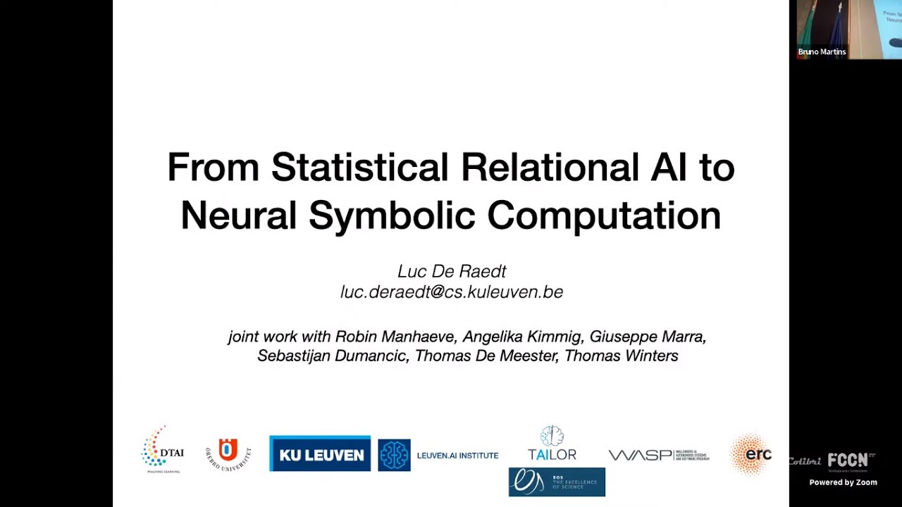 EPIA22 Keynote: Luc De Raedt - From Probabilistic Logics to Neuro ...