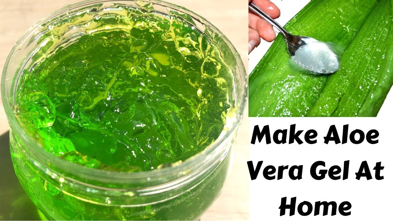 How To Make Aloe Vera Gel At Home Youtube