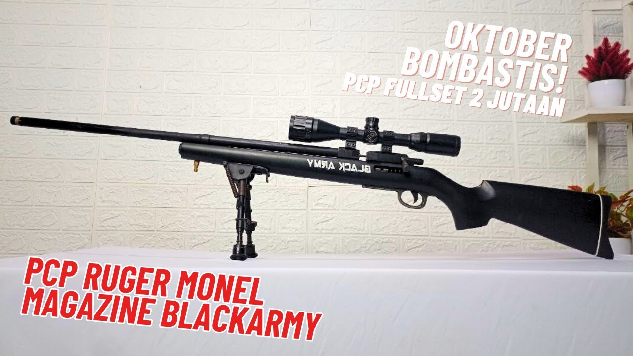 Desain Klasik - PCP Ruger Monel Magazine Black Army - YouTube