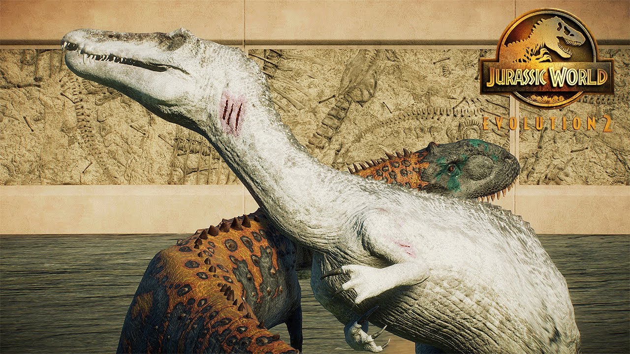 LEUCISTIC BAYRONYX VS MAJUNGASAURUS: Chaos Theory Season 2 | Jurassic ...