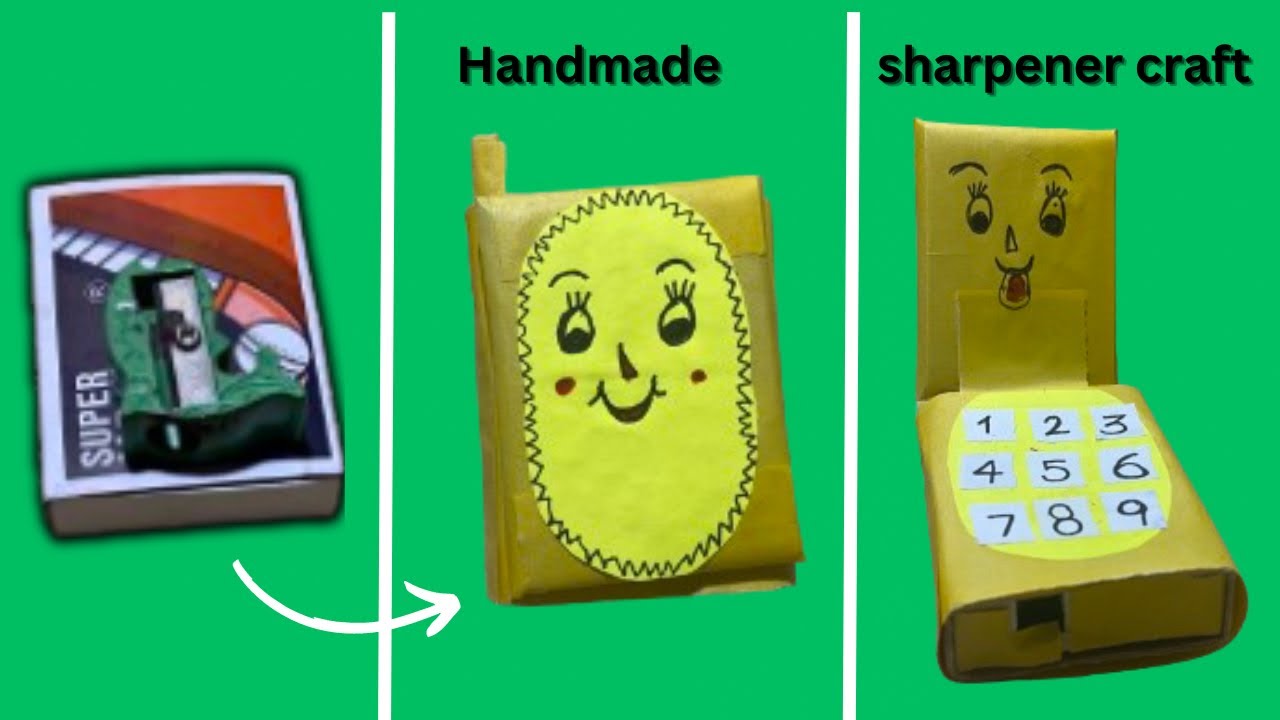 How to make sharpener | diy sharpener | sharpener craft|waste material ...