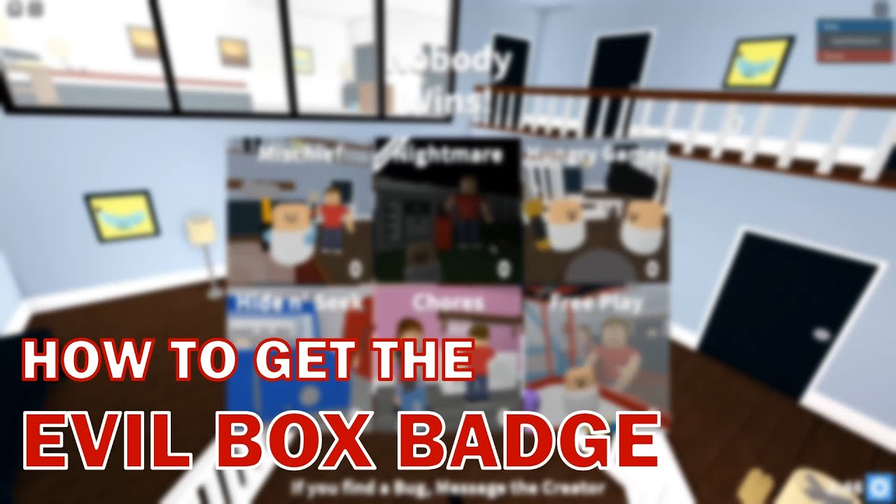 Roblox: Where's The Baby - How to get the Evil Box Badge - YouTube