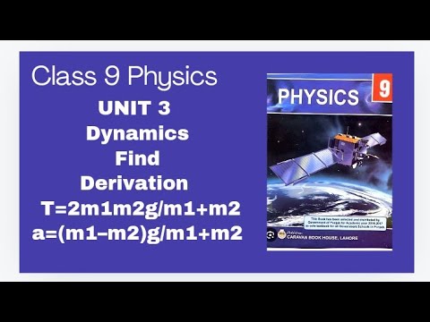 Class 9 Physics # Unit 3 # Article derivation # Find tension and ...