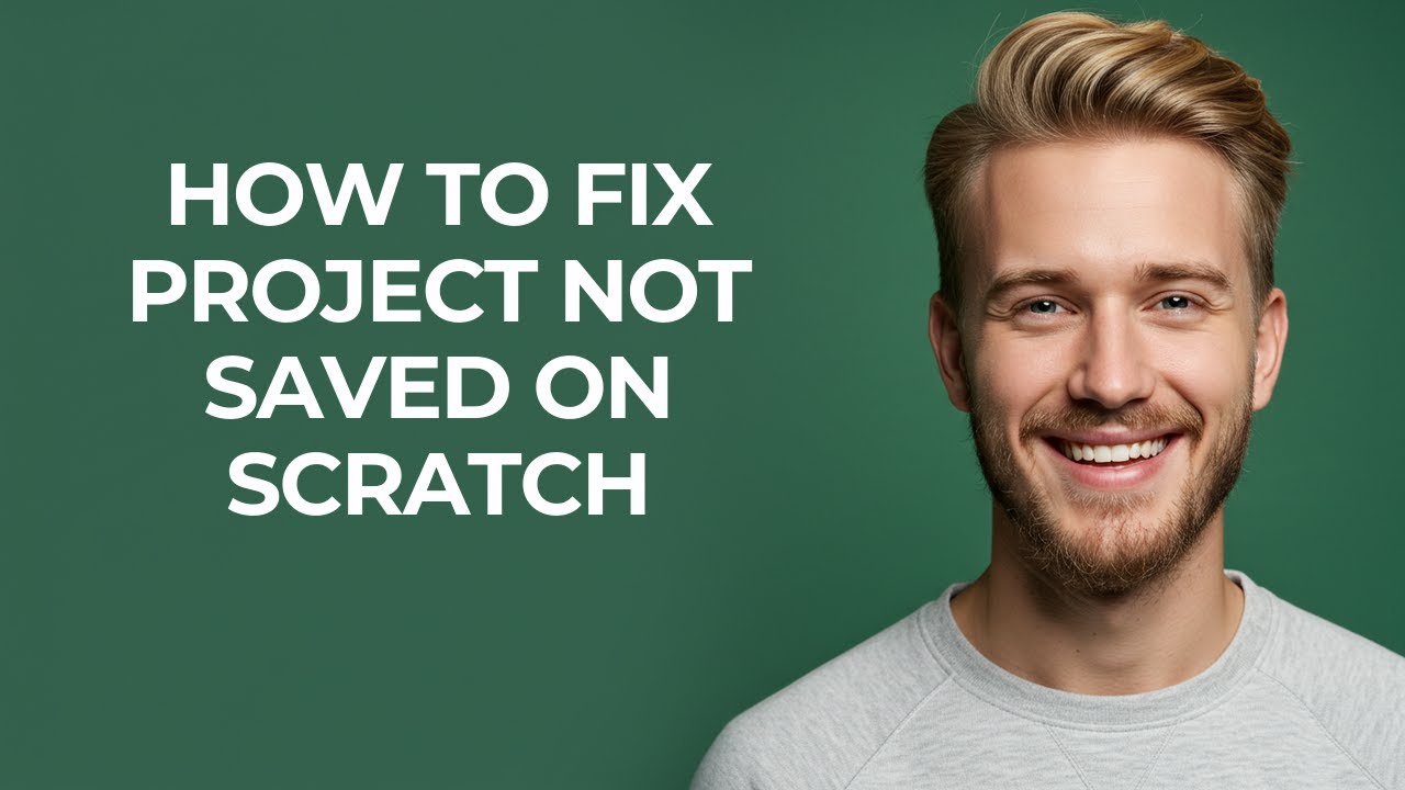 How To Fix Project Not Saved On Scratch - NEW! Step by Step - YouTube