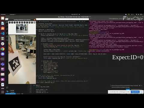 Robot tracking by using AprilTag - YouTube