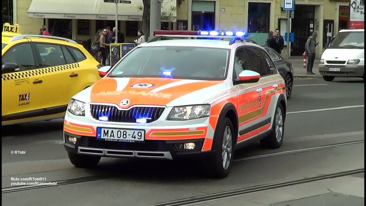 Budapest EMS doctor car responding | Budapest OMSZ MOK [HU | 12.4.2017 ...