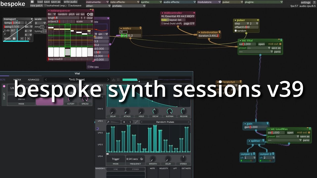 bespoke synth sessions v39 - YouTube