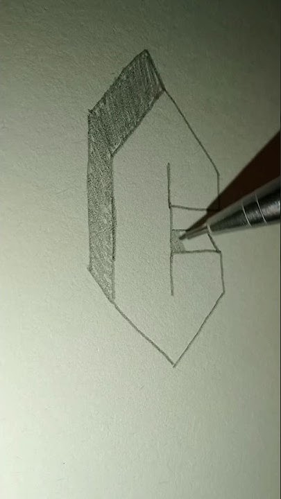 How to draw 3D|C for beginners #art #youtubeshorts #subscribe - YouTube