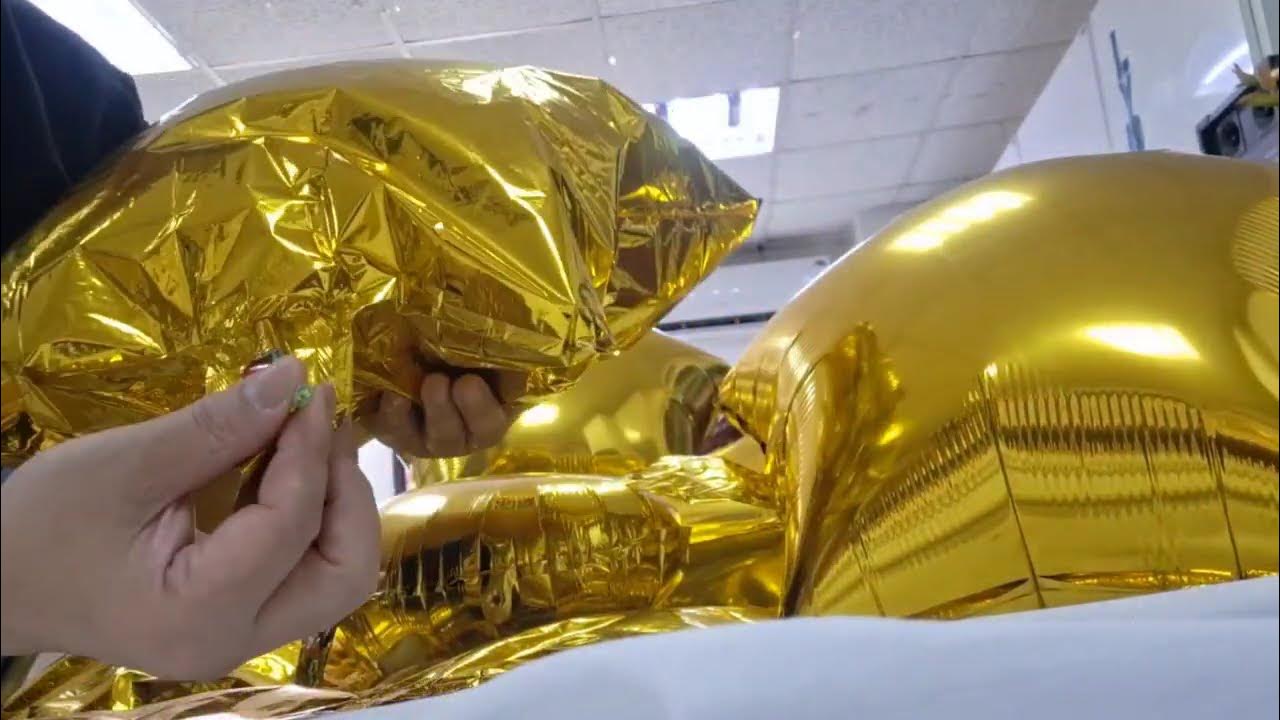 HOW TO DEFLATE FOIL BALLOON USING A STRAW | Can be use again - YouTube