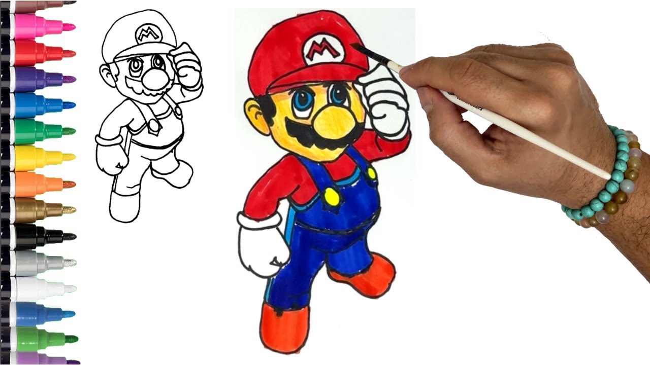 Super Mario Nasıl Çizilir | How To Draw Super Mario | Kolay ve Adım ...