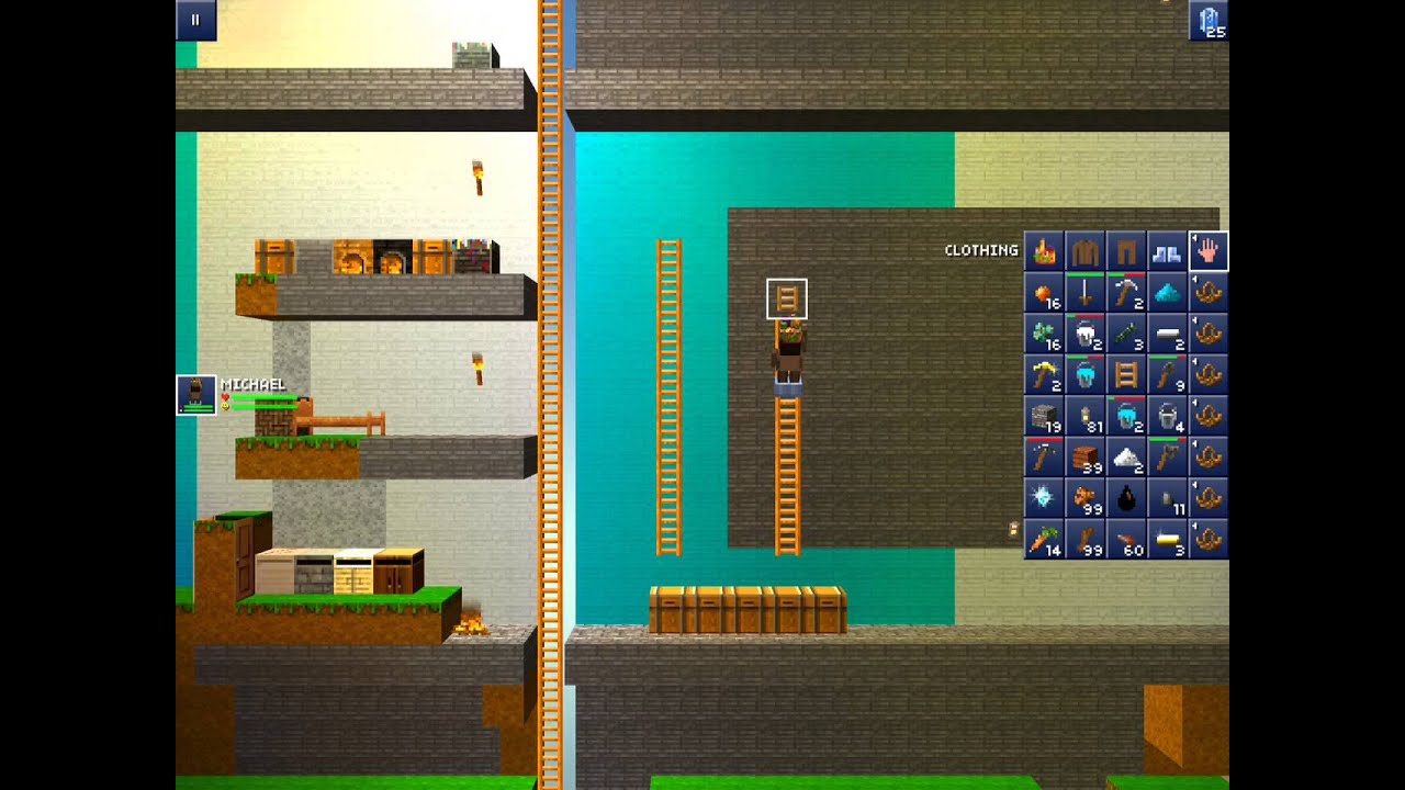 The Blockheads iOS Gameplay #020 ( Painting the house ) - YouTube