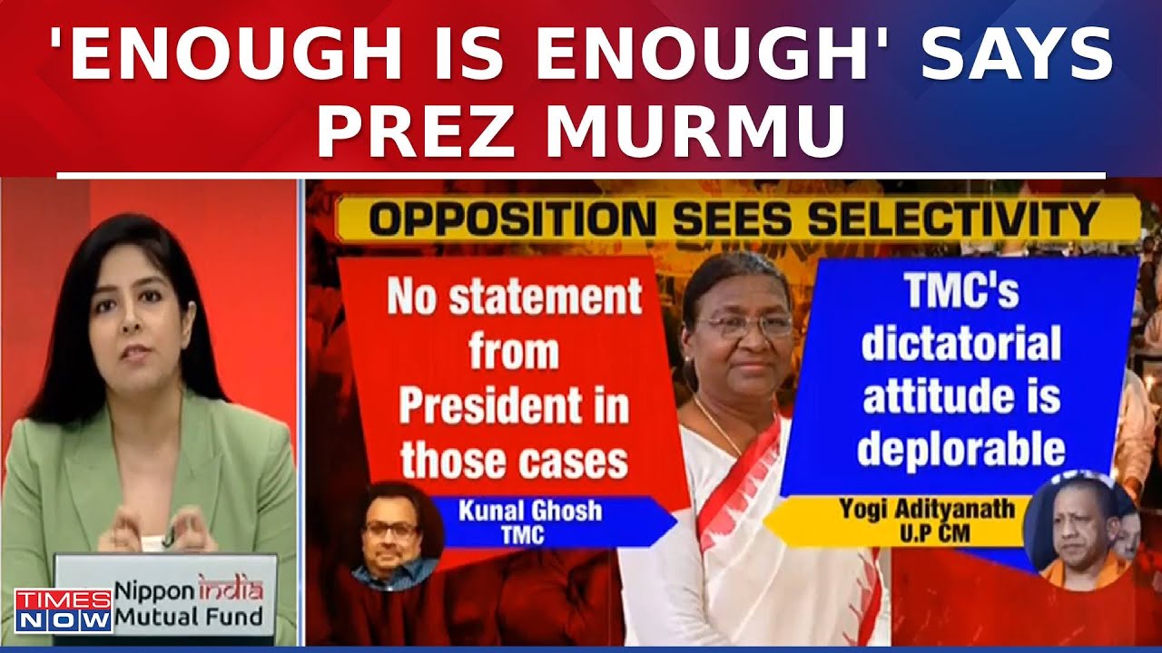 President Condemns Kolkata Doctor Case; TMC's Kunal Ghosh Questions Her ...