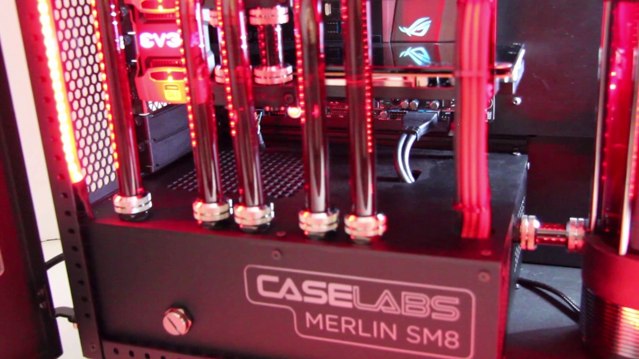 Caselabs Merlin SM8 Watercooled and Modified Chassis by PPCS - YouTube