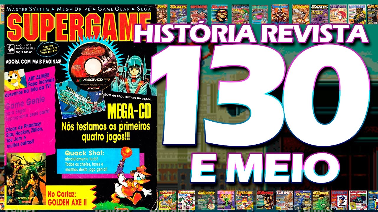 História Revista - 130 e meio - Supergame 8 - YouTube