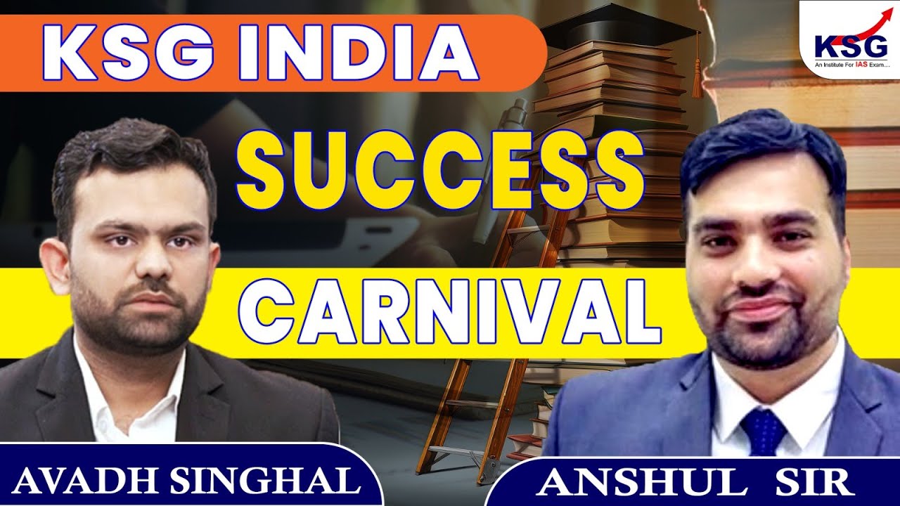 UPSC Topper Avadh Singhal | AIR 62 | KSG India Success Carnival - YouTube