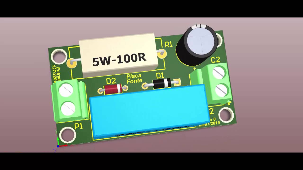 Altium Designer - Fonte sem Transformador - VÍDEO 3D - YouTube