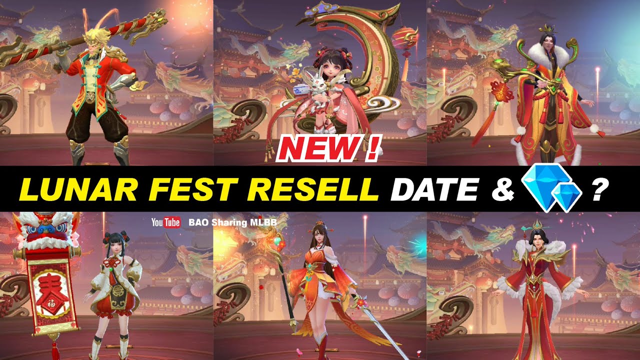 Chang'e Lunar Fest Skin Release Date | Resell Aurora, Odette, Luo Yi ...