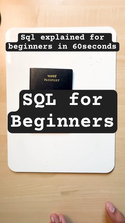 SQL in 60 Seconds 🕙: Beginners Crash Course! - YouTube
