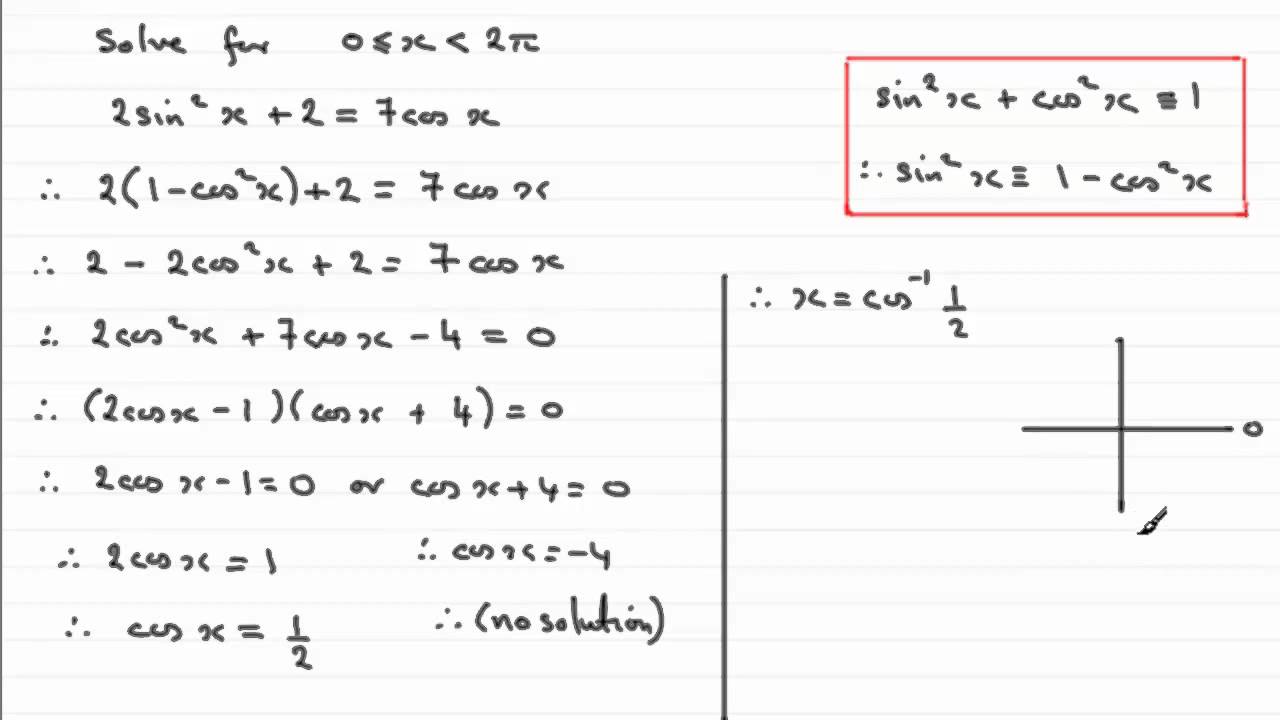 Edexcel Core Maths C2 June 2011 Q7b ExamSolutions YouTube
