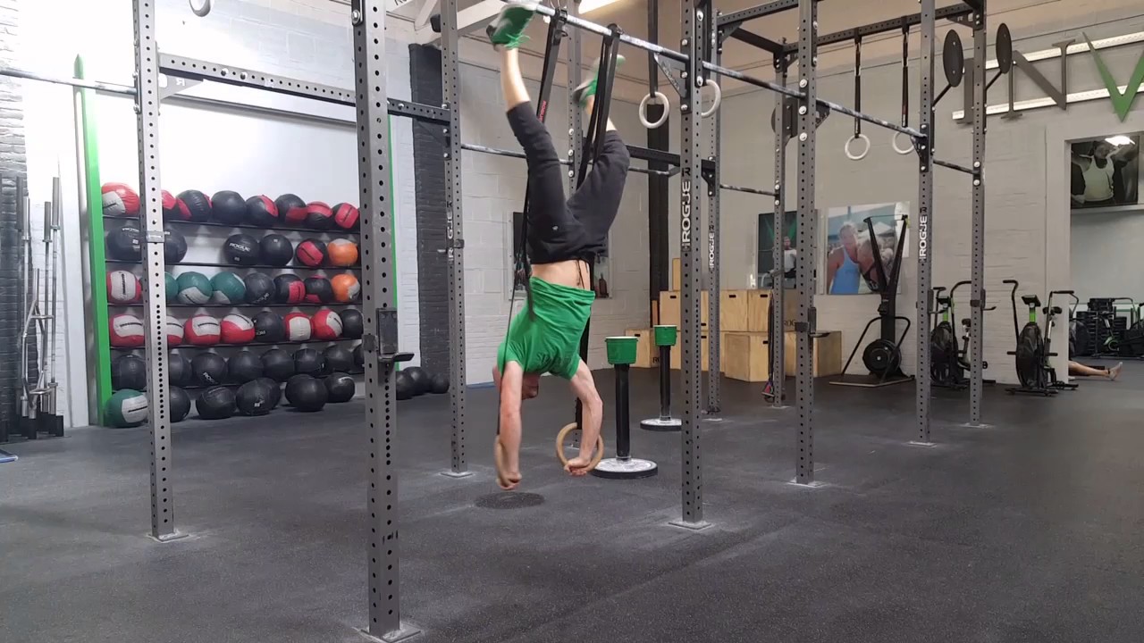 Ring HSPU Negatives | CrossFit Invictus Gymnastics - YouTube