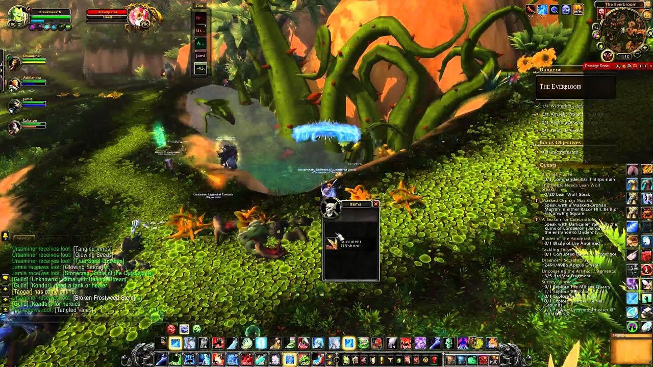 Heroic The Everbloom Warlords of Draenor World of Warcraft with Frost ...