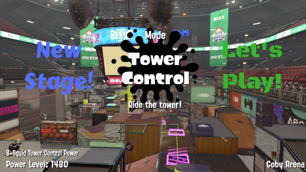 Splatoon 2 Goby Arena in Tower Control! (New Stage!) Also new Dualies ...