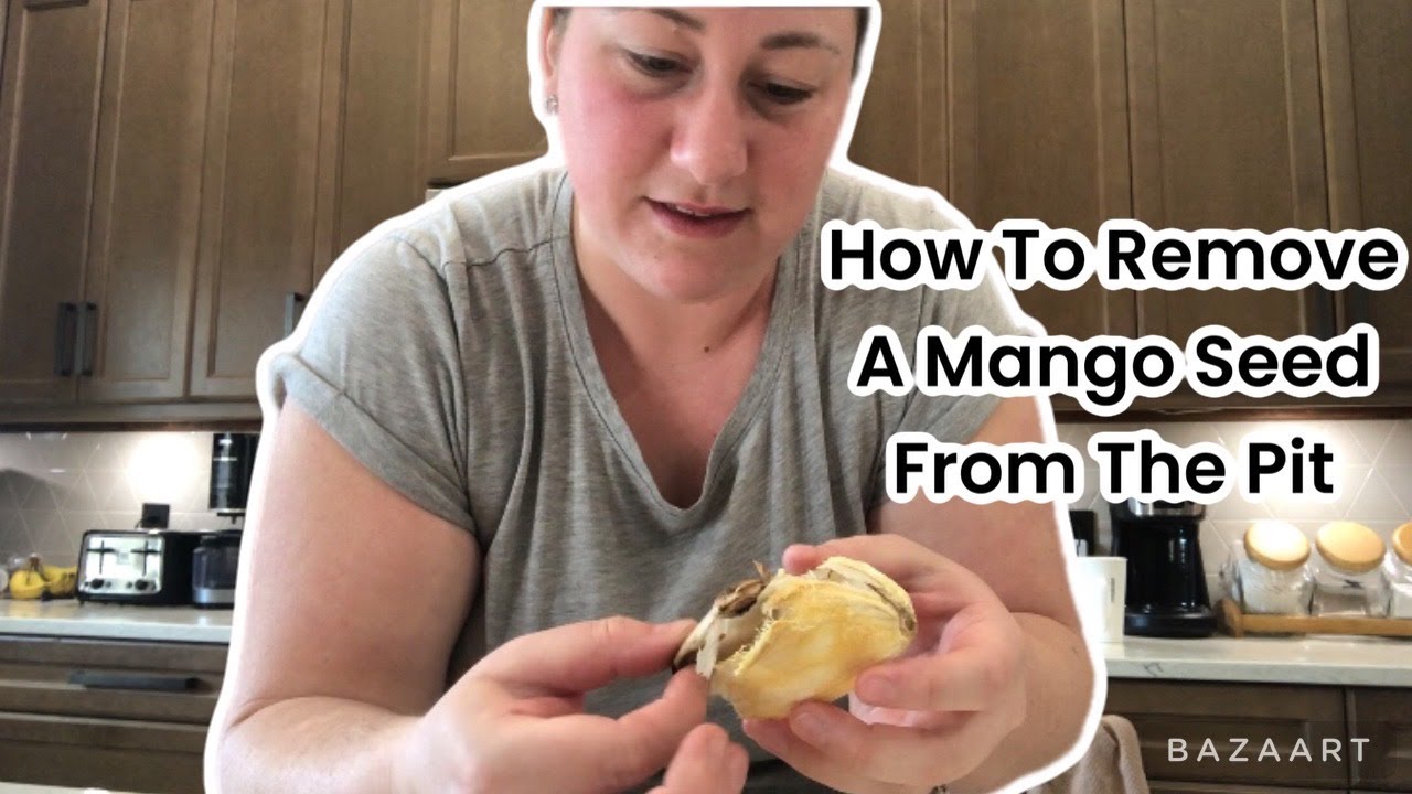How to Easily Remove the Seed from a Mango Pit: Step-by-Step Tutorial ...