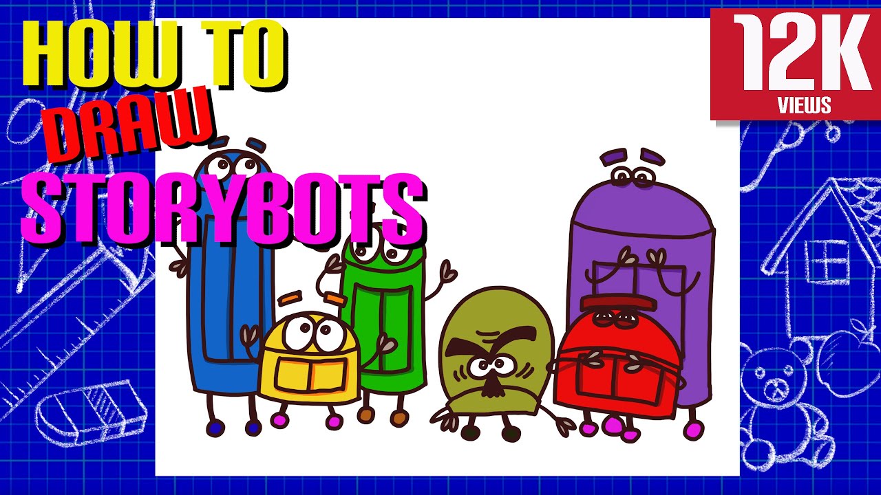 How to draw the Storybots! The complete team. - YouTube