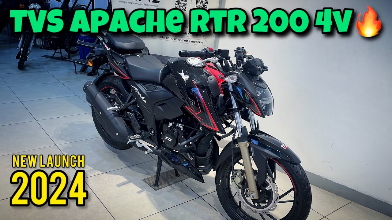 New Launch 2024 TVS APACHE 200 4V🔥Complete information😍Review ...