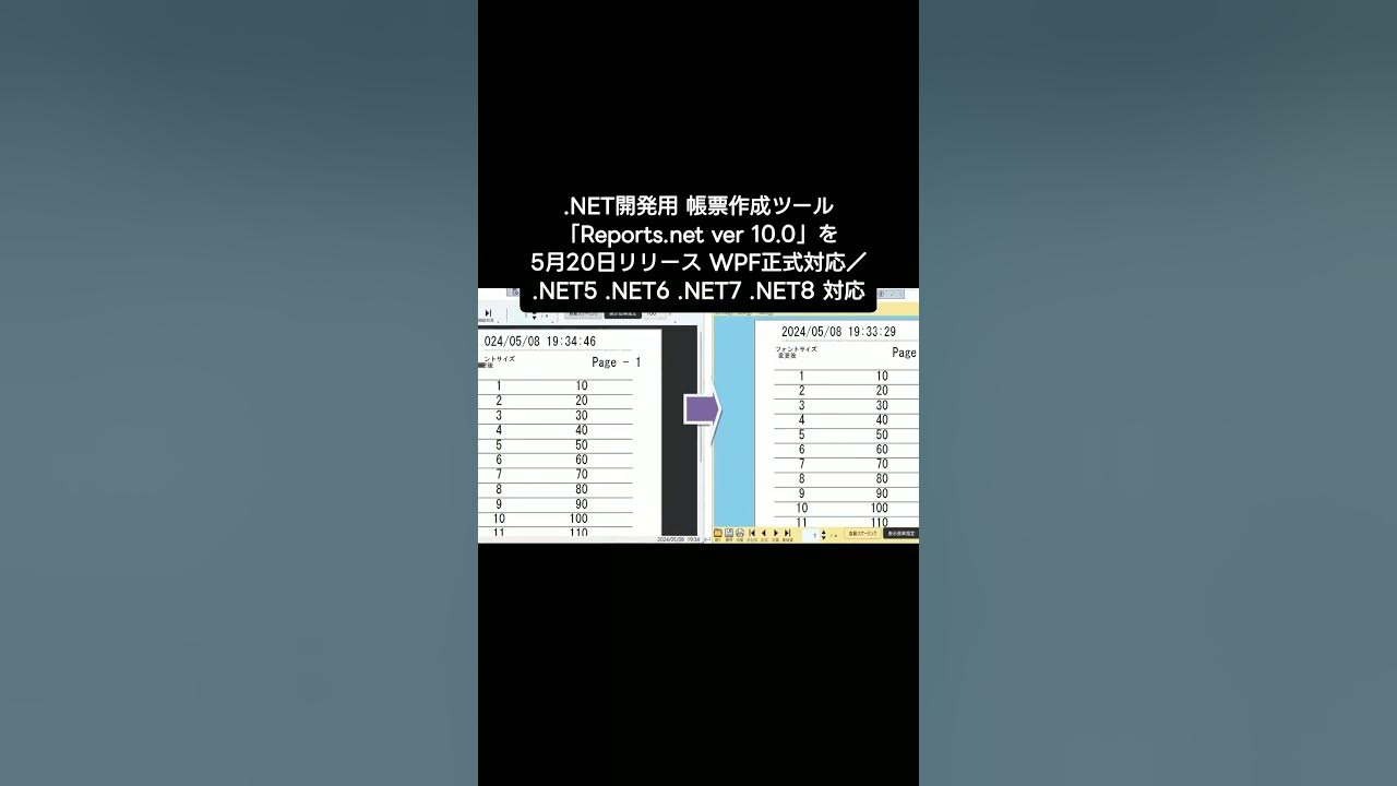 .NET (C#/VB.NET)帳票ツール Reports.net WPF対応版リリース #wpf #csharp #dotnet - YouTube