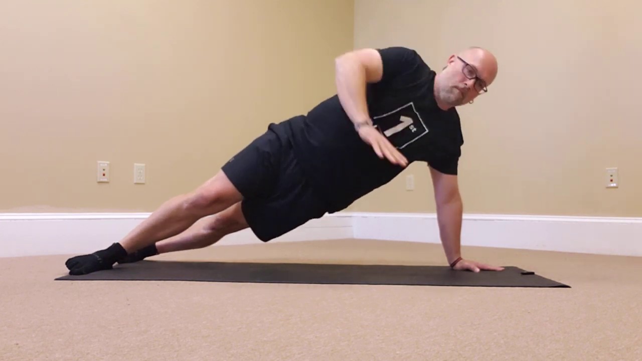 Plank Progression-Prone plank to Side Plank - YouTube