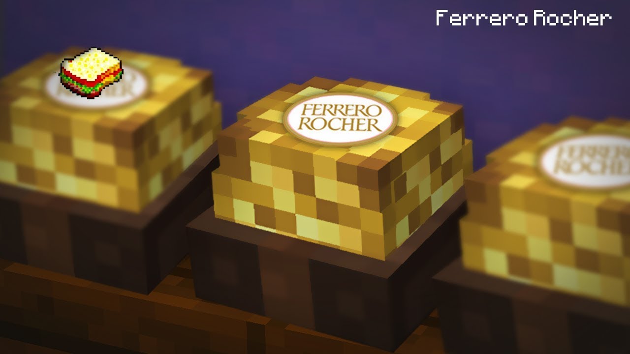 Minecraft | How to make a Ferrero Rocher - YouTube