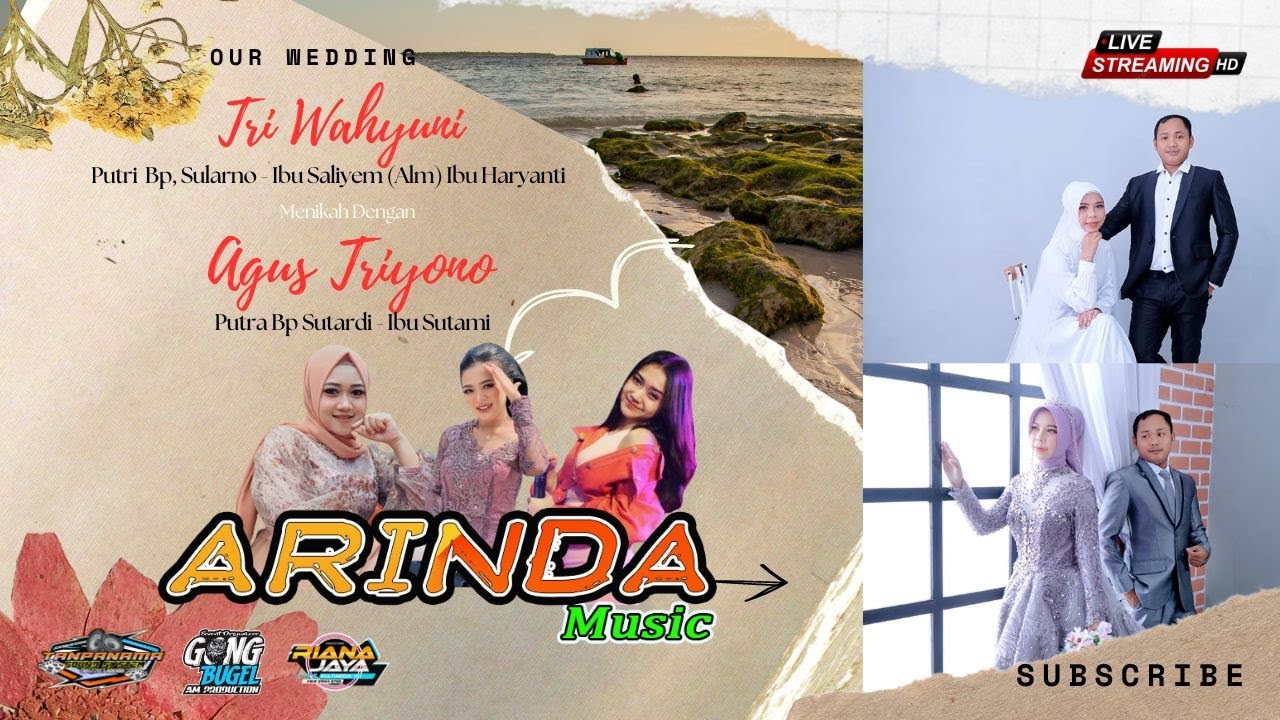 LIVE ARINDA MUSIC PERNIKAHAN TRI & AGUS || TANPANAMA AUDIO || WONOLOPO ...